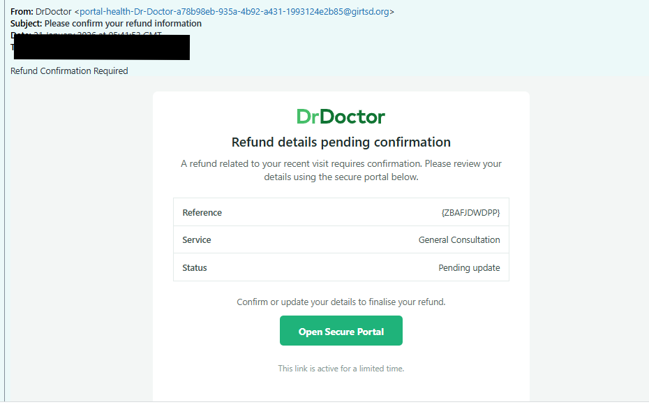 How to recognise a genuine message from DrDoctor – DrDoctor